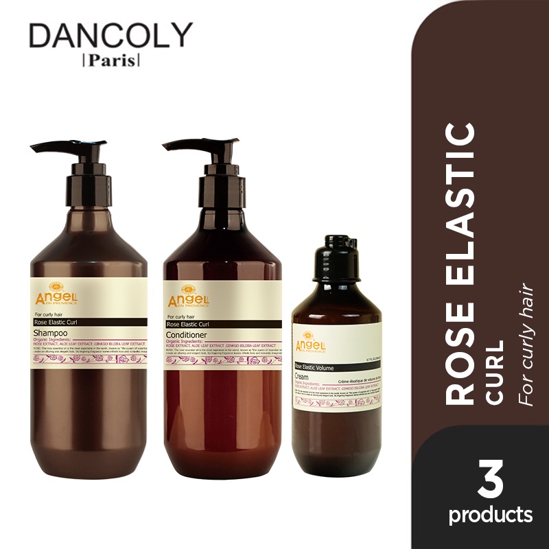 Jual Dancoly Rose Elastic Shampoo 400ml + Conditioner 400ml + Rose ...