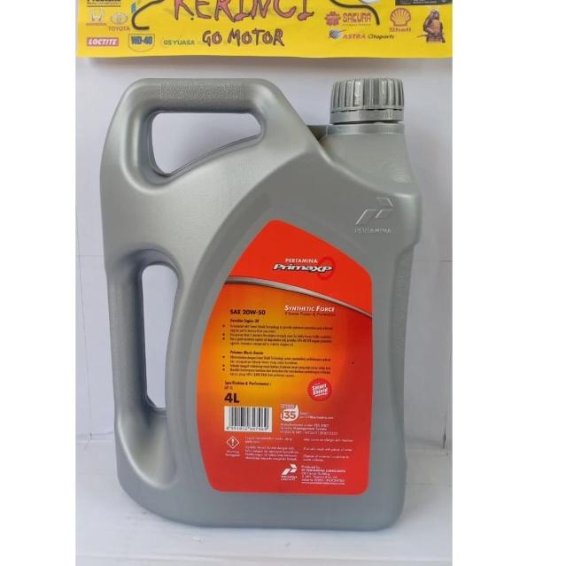 Jual OLI PRIMA XP SAE 20W-50 4L PERTAMINA - OLI MESIN BENSIN PRIMA XP ...
