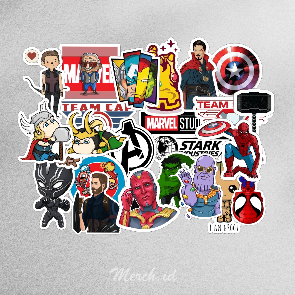 Jual STIKER CASE HP laptop stiker aesthetic marvel pack / stiker tumblr ...