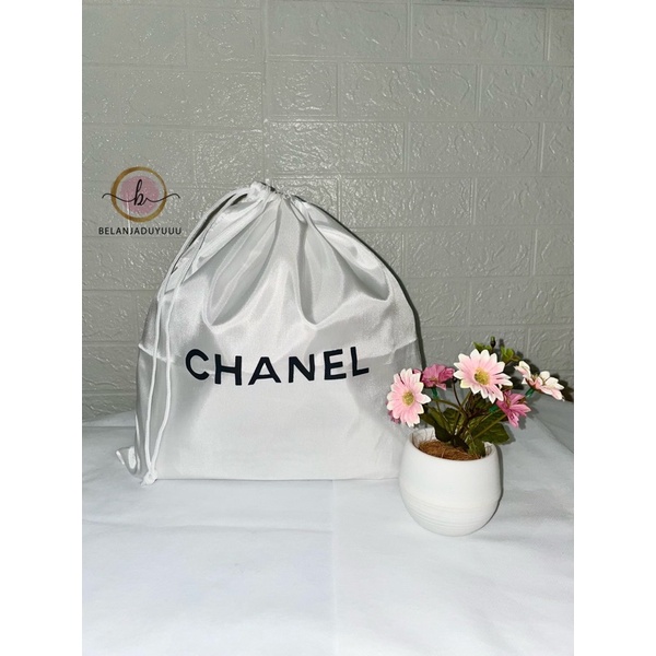 Jual Chanel Dustbag Putih SATIN Pengganti Sarung Tas Pelindung Debu ...