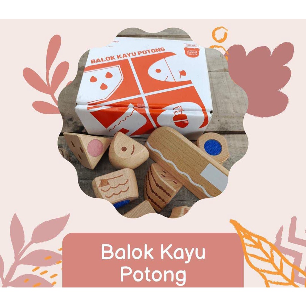 Jual Mainan Edukasi Balok Kayu Potong Mainan Kayu Puzzel Kayu | Shopee ...