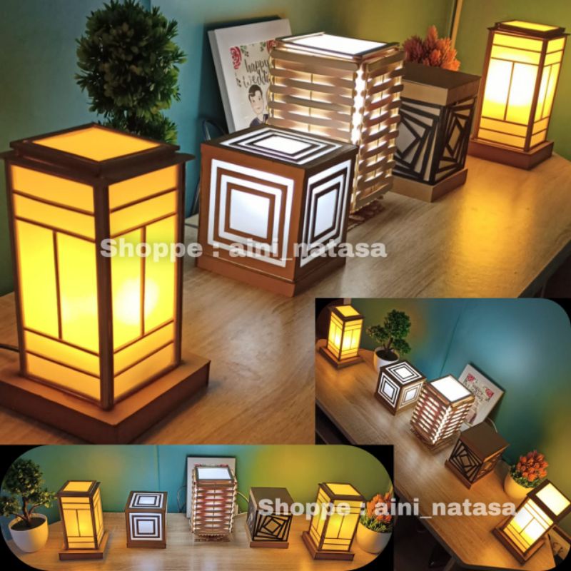 Jual Lampu tidur hias led Aeshtetic / Kerajinan Lampu hias dari stik ...