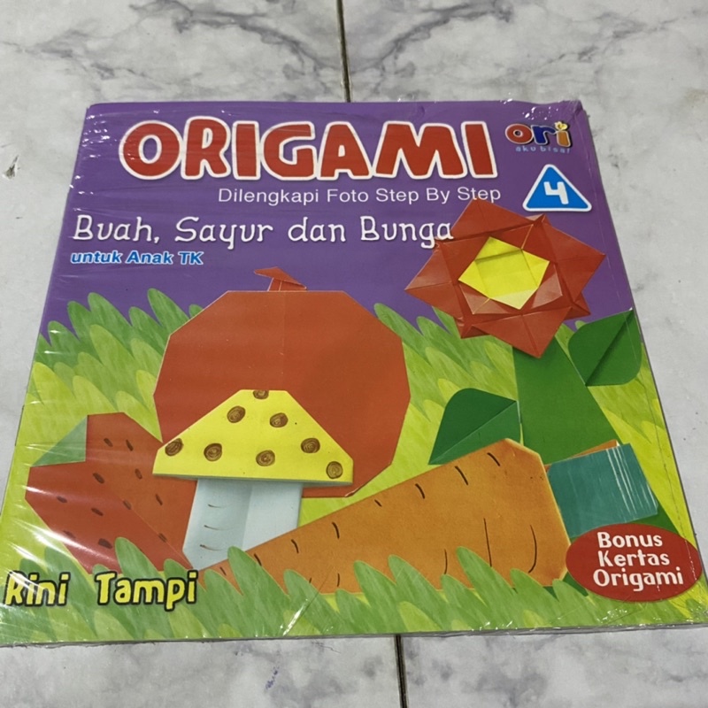Jual Buku origami sayuran dan bunga ayo kita belajar melipat kertas ...
