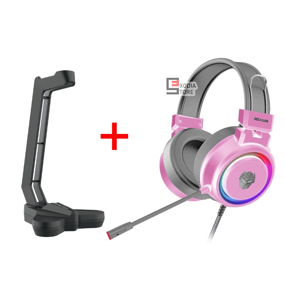 Jual Headset Gaming RGB Rexus Vonix F30 with Headset Stand TOWER AC3001 ...