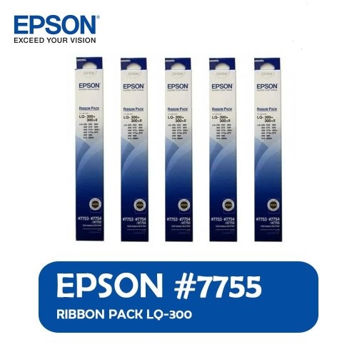 Jual Epson Ribbon Pack Refill Pita LQ-300 LQ-310 (7753 7754 7755 ...