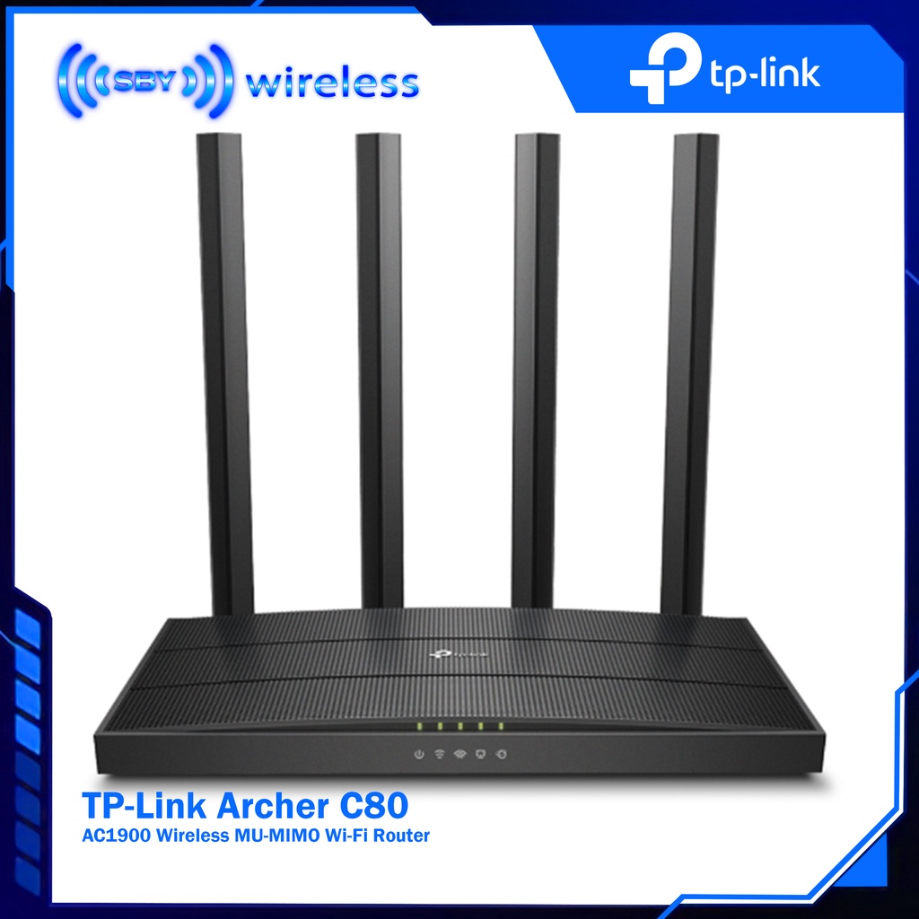 Jual TPLink Archer C80 - AC1900 Wi-Fi ROuter Dual Band | MU-MIMO Wi-Fi ...