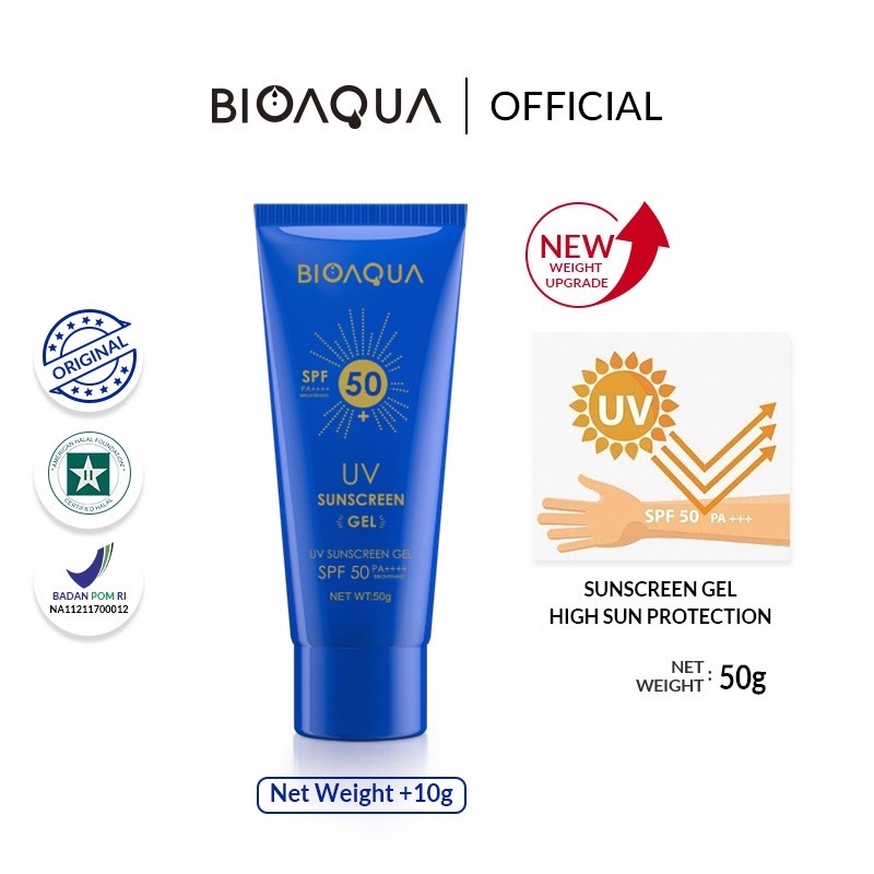 Jual Bioaqua Sunscreen Gel SPF PA++++ | Shopee Indonesia