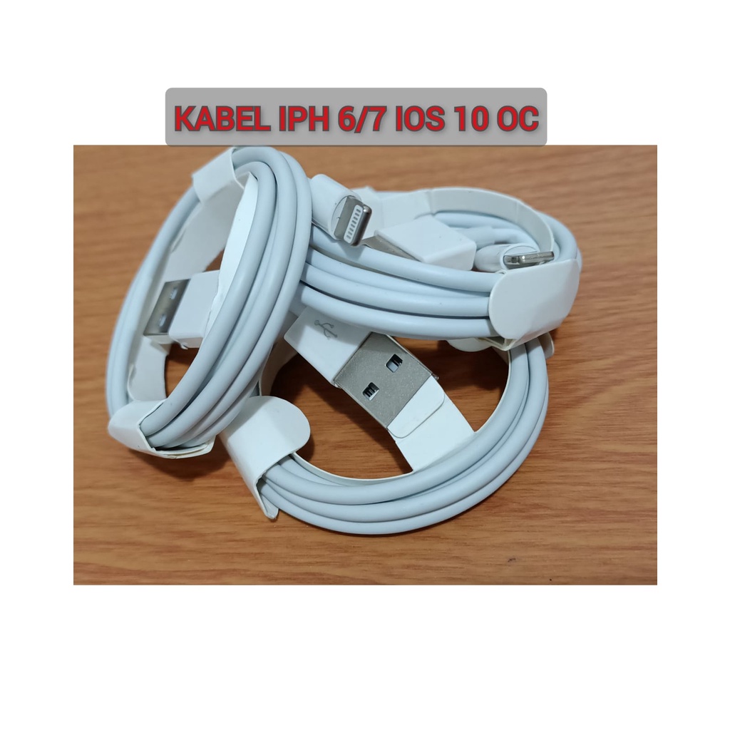 Jual KABEL CHARGER / USB / KABEL CHARGER IPH 6G 7G IOS 10 NON PACKING ...