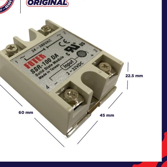 Jual Fotek SSR-100DA / SSR 100DA Solid State Relay Fotek 100 Amper | Shopee Indonesia