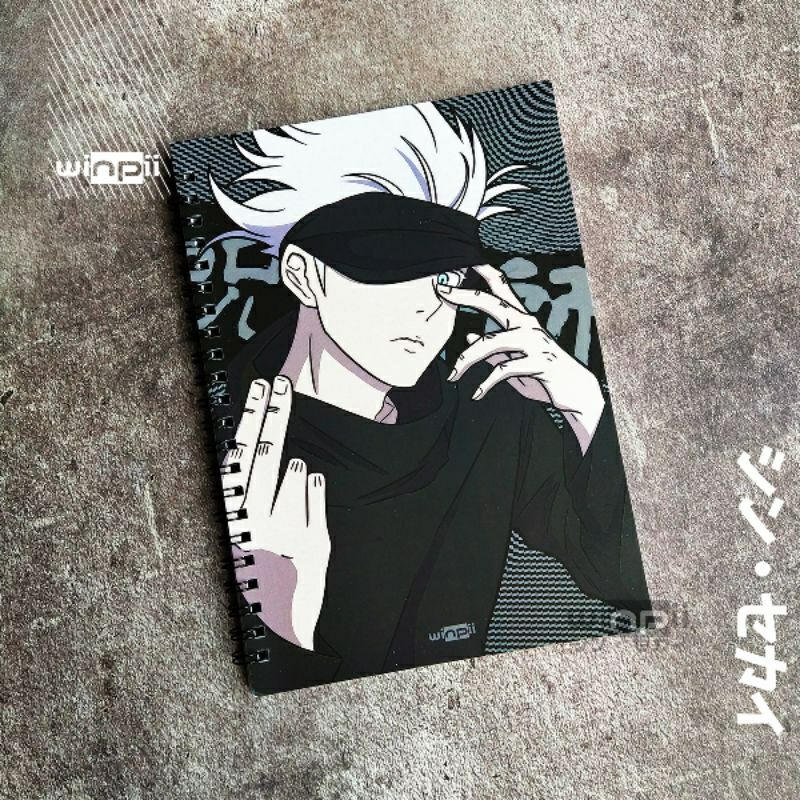 Jual Notebook / Buku Catatan Polos Satoru Gojo Jujutsu Kaisen | Shopee ...