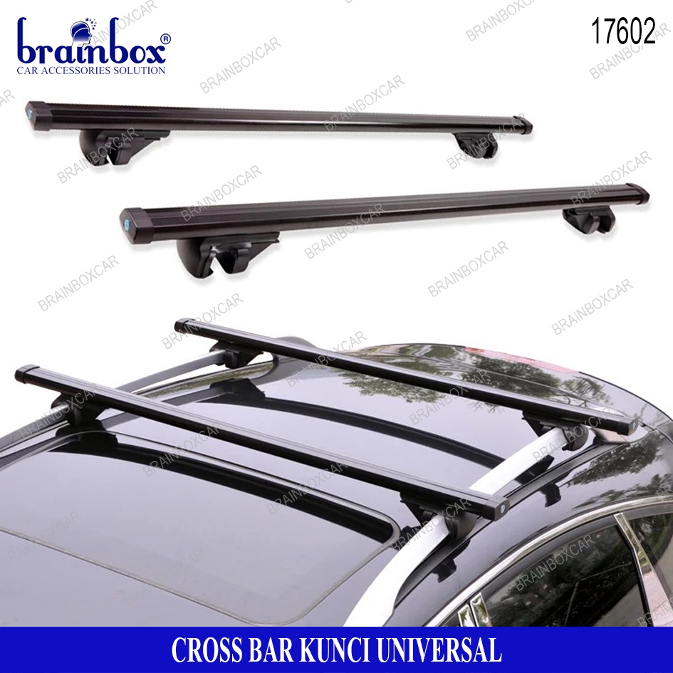 Jual Cross Bar Kunci Universal Crossbar Roofrail Brecket Kaki Palang Rak | Shopee Indonesia