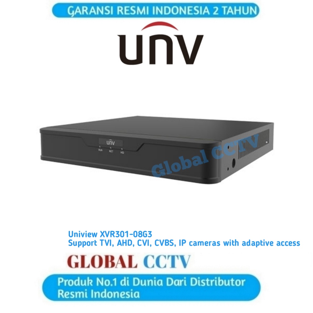 Jual DVR UNIVIEW 8 CHANNEL XVR301-08G3 DVR 8 CHANNEL UNV / UNIVIEW 8 ...