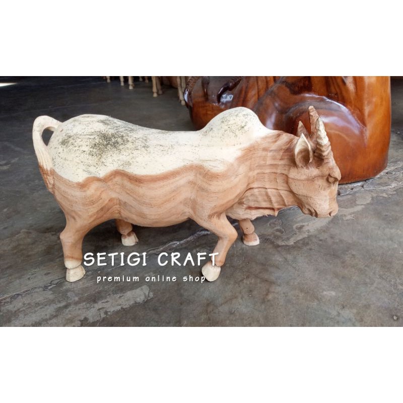 Jual Patung Sapi Patung Kayu | Shopee Indonesia
