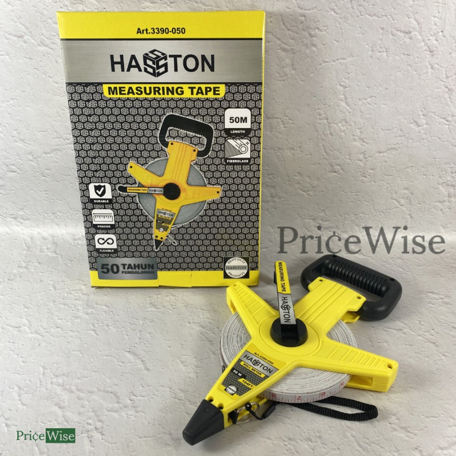 Jual Meteran Tancap 50 m Hasston 3390-050 / Measuring Roll Tape Prohex ...