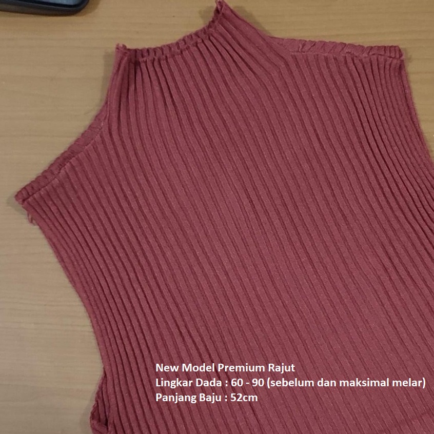 Jual AJW Atasan Rajut Import Premium Tanpa Lengan RM RA| Inner ...