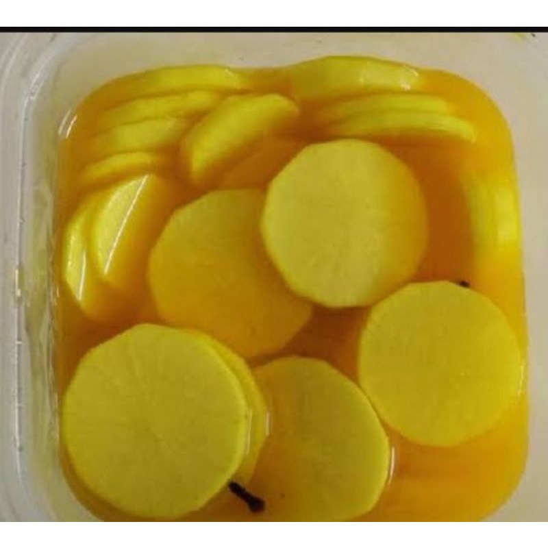 Jual DANMUJI ACAR LOBAK KUNING KOREA 300 Gram | Shopee Indonesia