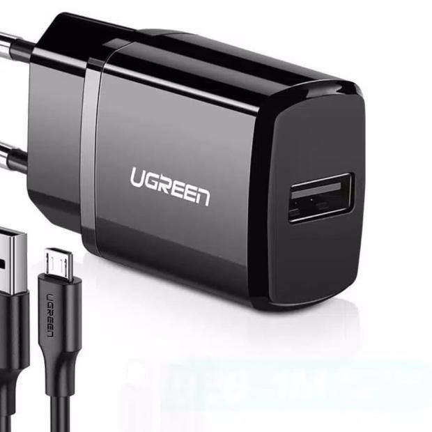 Jual Ugreen Charger 2.1 A Bonus Kabel Ugreen Micro Usb 100 cm Original ...