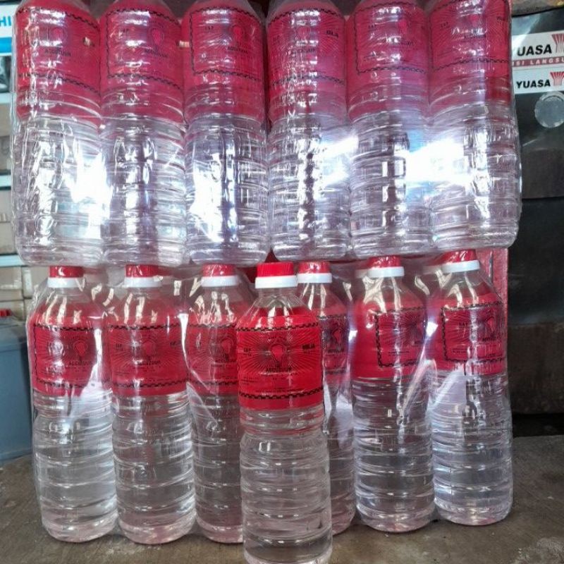 Jual 1 Botol Air Accu Aki Zuur Air Aki Keras 1L | Shopee Indonesia