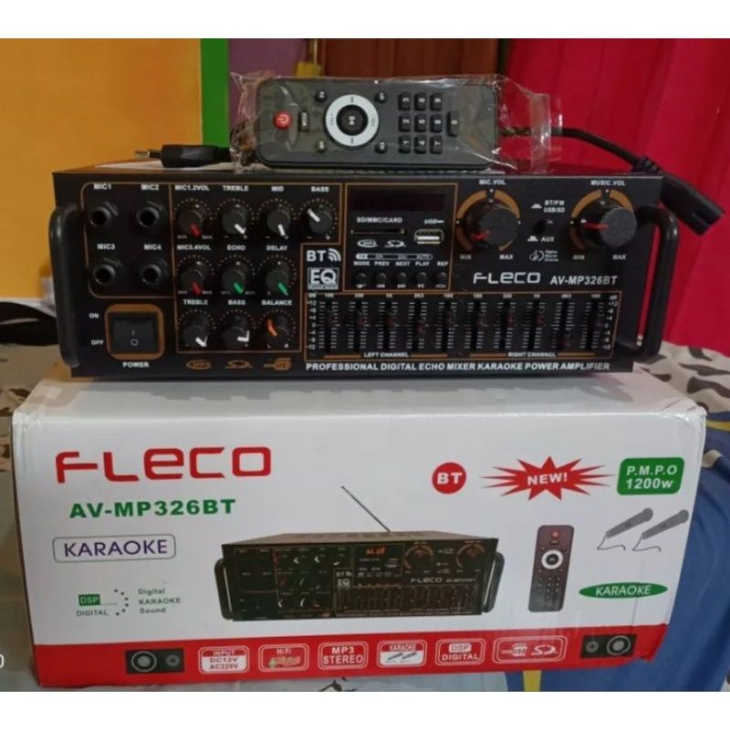 Jual POWER AMPLIFIER BLUETOOTH FLECO AV 326 BT/AMPLIFIER 326 BT | Shopee Indonesia