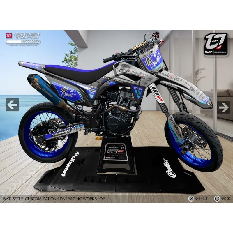 Jual Decal Crf, Klx Bf, Gordon, Wr, Dtracker Full Body Stiker Custom ...