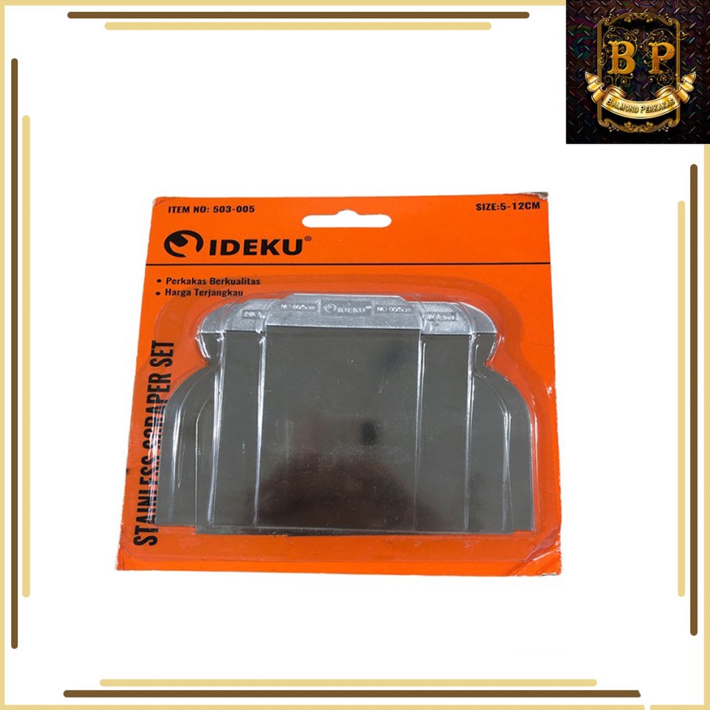 Jual IDEKU Kape / KAPI / Scrap / Scraper Set Stainless 4Pcs | Shopee ...