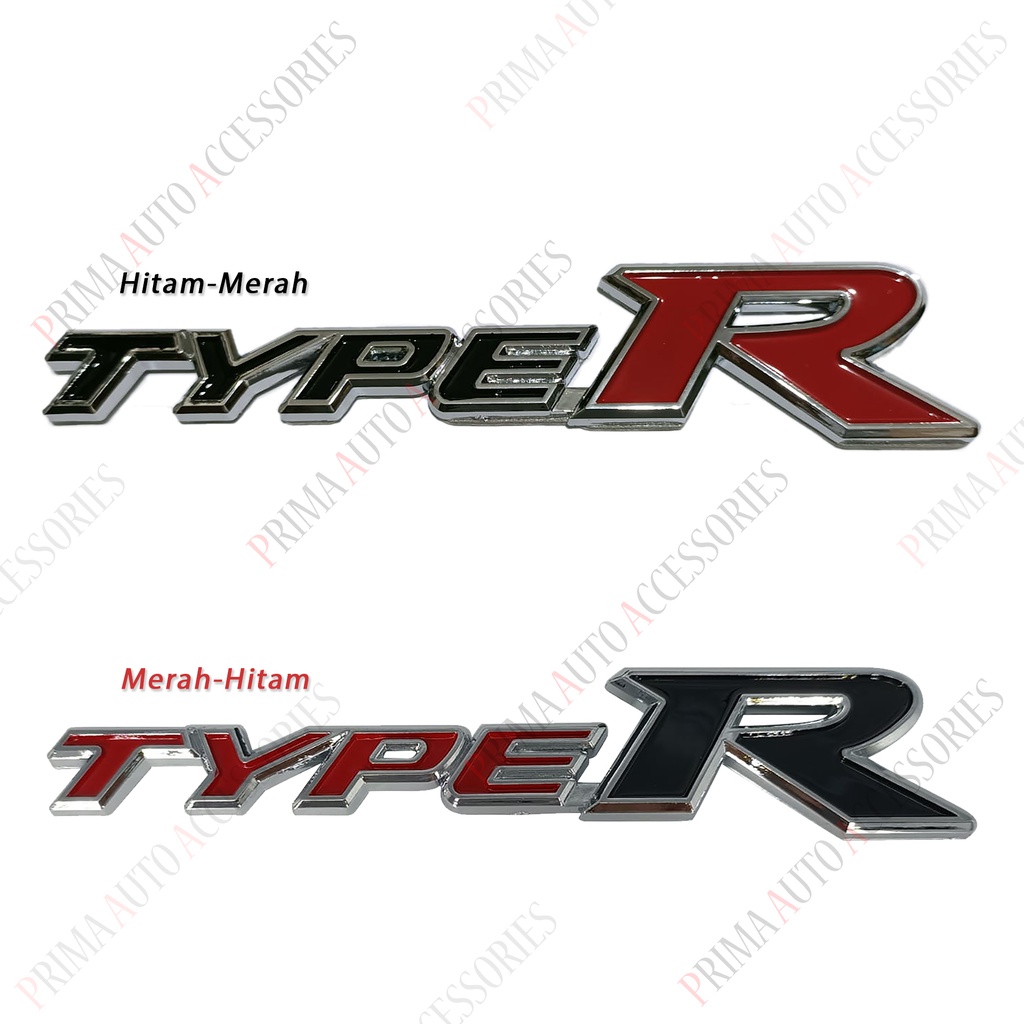 Jual Emblem Mobil Honda Tulisan TYPE R 15 cm | Shopee Indonesia
