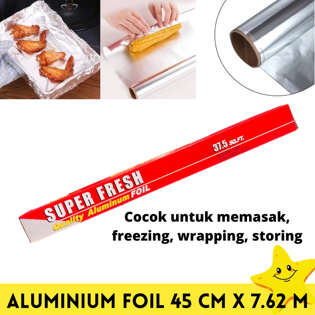 Jual KERTAS ALUMINIUM FOIL / ALUMINIUM FOIL ROLL / FOIL WRAP / KERTAS ...
