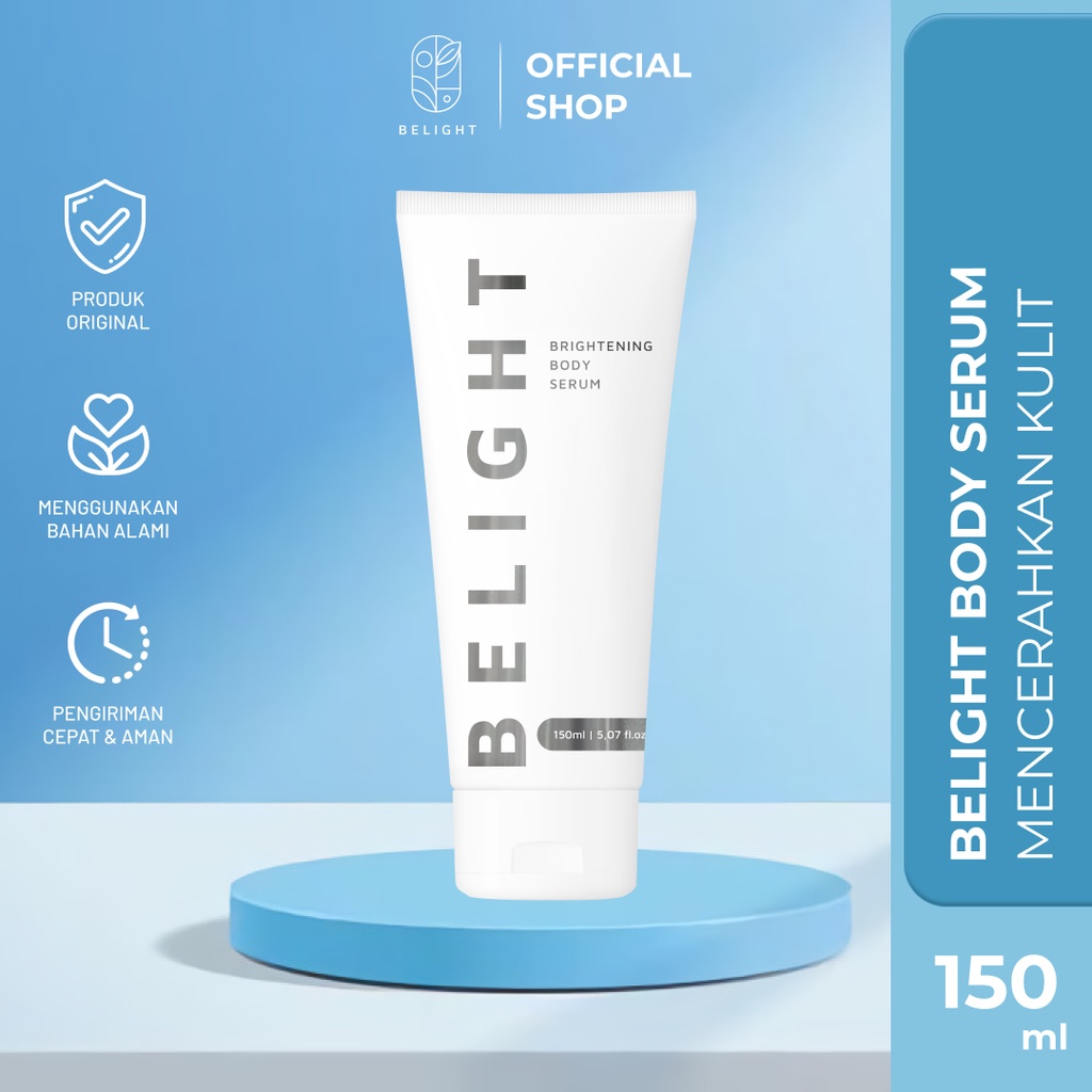 Jual Belight Brightening Body Lotion Original Pemutih Kulit Pencerah ...