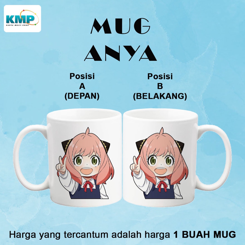 Jual MUG ANYA FORGER / SPY X FAMILY / ANYA (MUG STANDAR CUSTOM) (MUG ...