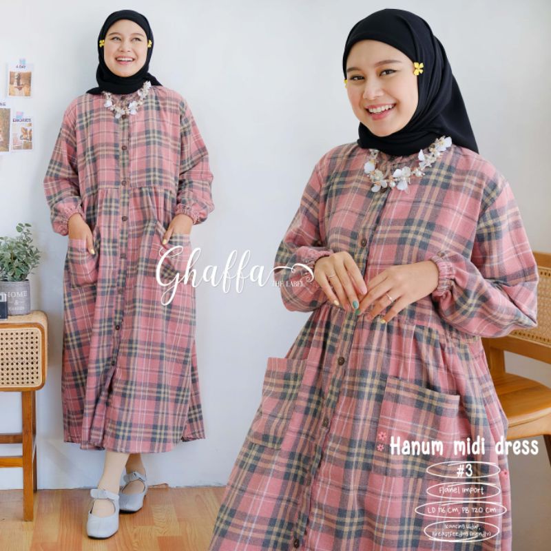 Jual hanum midi dress ori berlabel GHAFFA/TULUS | Shopee Indonesia