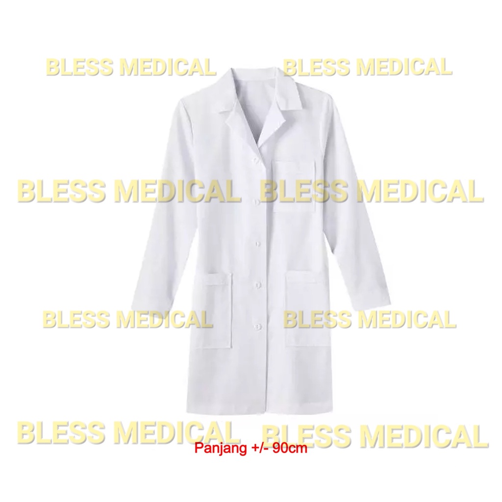 Jual Jas Lab/Baju laboratorium - Praktikum Lengan Panjang | Shopee ...