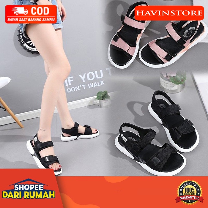 Jual Sandal Sendal Wanita Kekinian Model Korea Sandal Gunung Wanita ...