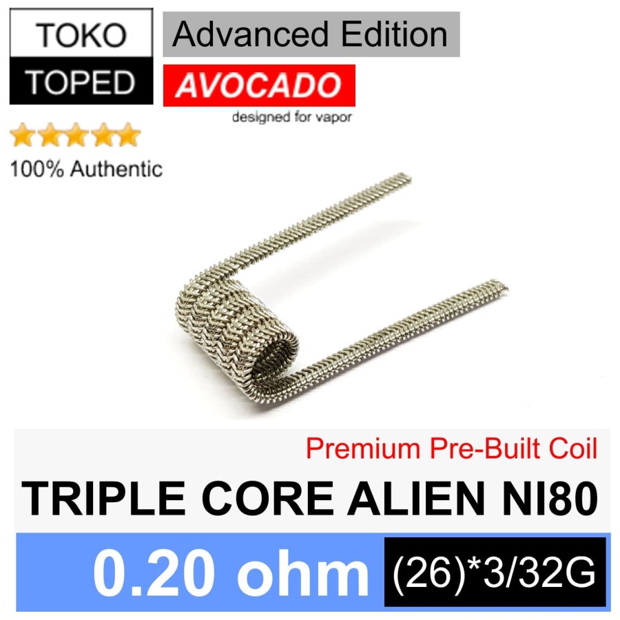 Jual [Koil NI80x] Koil TRIPLE CORE ALIEN 0.20 | 0,20 kawat 3mm kumparan ...