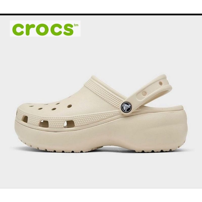 Jual Crocs Classic Platform clog motif / sandal crocs Clog platform ...