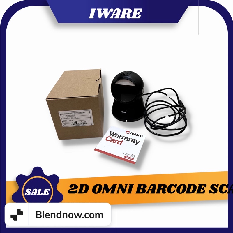 Jual BARCODE SCANNER OMNI IMAGER QR CODE 1D-2D AUTO SCAN IWARE IW-9200 ...