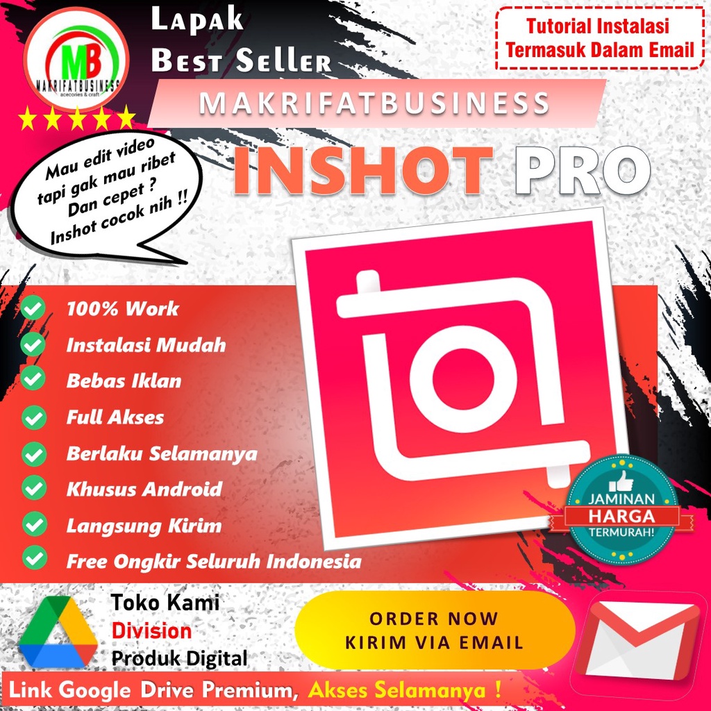 Jual INSHOT PRO MOD PREMIUM MURAH PROSES CEPAT BERGARANSI + BONUS AKSES ...