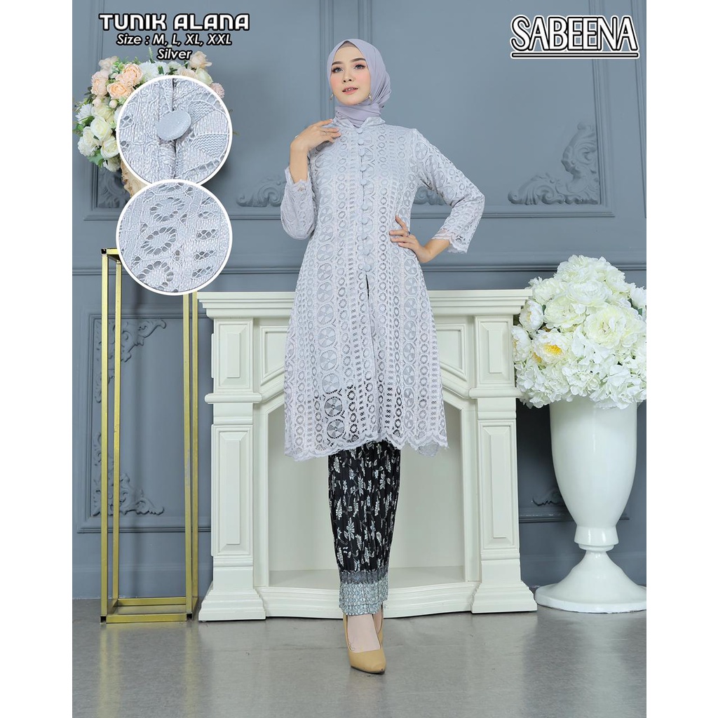Jual (COD) NEW COLLECTION TUNIK BURKAT KANCING DEPAN BUSUI MALIKA ...