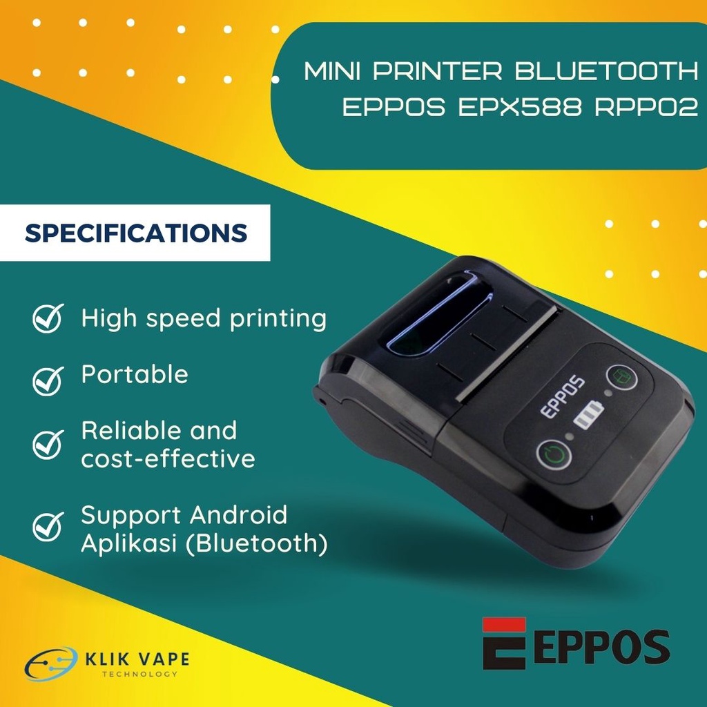 Jual Printer Kasir Portable Termurah | Mini Printer Bluetooth EPPOS ...