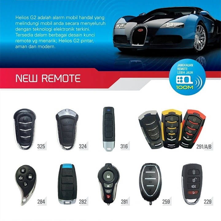 Jual Alarm Mobil Alarm Helios G2 Car Alarm System | Shopee Indonesia