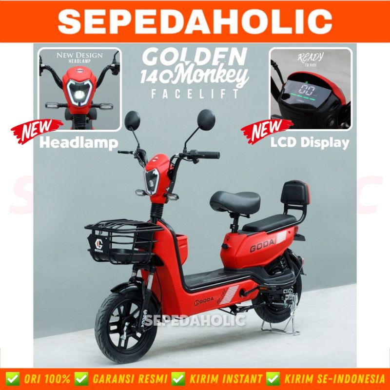Jual [SALE 7.7] Sepeda Listrik GODA 140A RABBIT 140 141 GOLDEN MONKEY ...