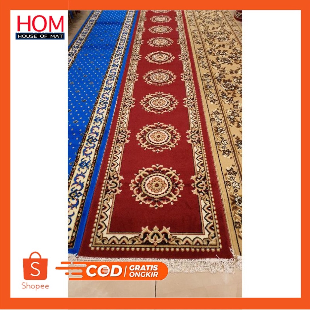 Jual [HOM RUGS] Runner karpet Almaya / Karpet Jalan dekorasi panggung ...