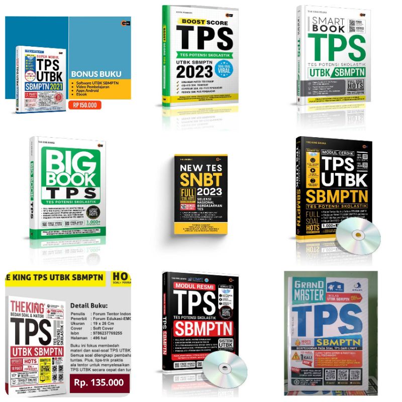 Jual [ready Stok] Terbaru New Tes Snbt 2023 Super Modul Tps Utbk Sbmptn