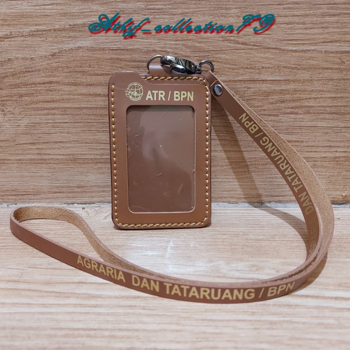 Jual Name Tag Tempat Id Card Atr Bpn Holder Id Card Kulit Atr Bpn ...