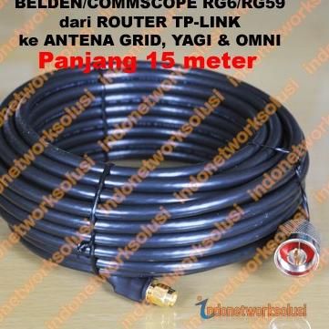 Jual TP-LINK ROUTER EXTENSION CABLE BELDEN/COMM ANTENA GRID YAGI OMNI ...