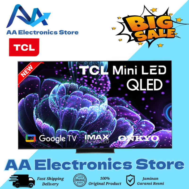 Jual TV TCL MINI LED 55C835 QLED TV 55 INCH UHD 4K SMART GOOGLE TV | Shopee Indonesia