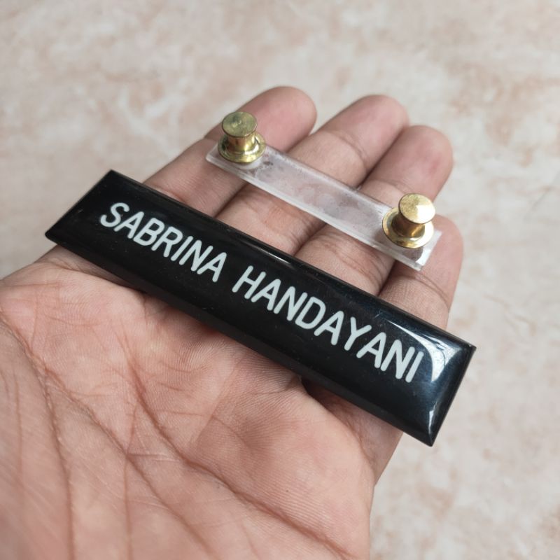 Jual Nametag PNS / Nametag Akrilik Dop / Nametag Akrilik Murah ...