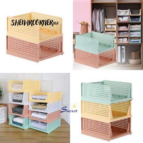 Jual STORAGE BOX LIPAT / RAK LACI STORAGE / RAK PAKAIAN SUSUN / STORAGE ...