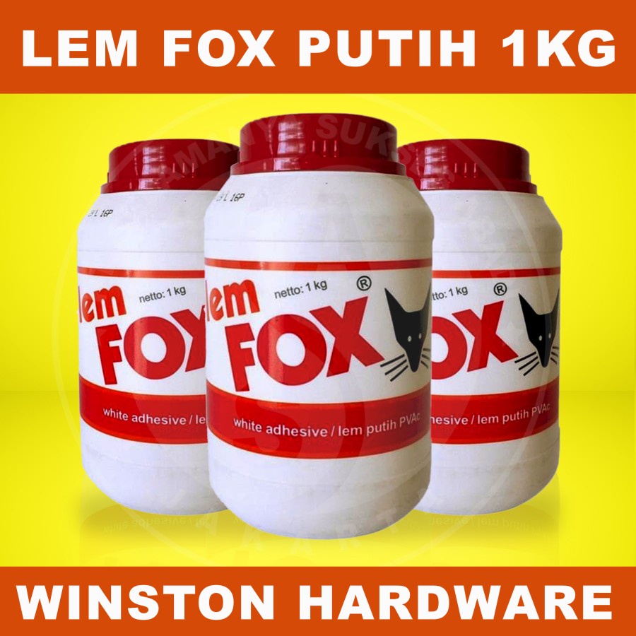 Jual Lem Putih FOX Botol 1 Kg Lem PVC Tangerang Jakarta Terlaris ...