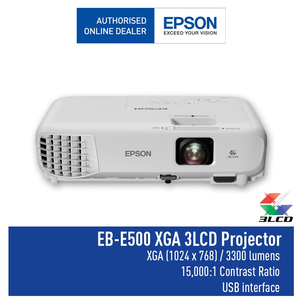 Jual Epson Projector EB-E500 XGA 3LCD | Shopee Indonesia