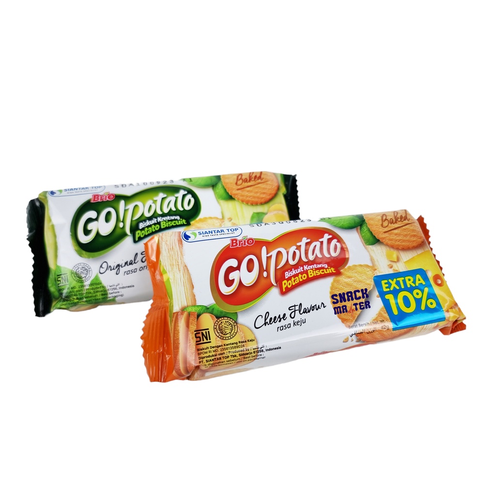 Jual Brio Go! Potato Biscuit Biskuit Kentang Mini Pack Keju Dan ...
